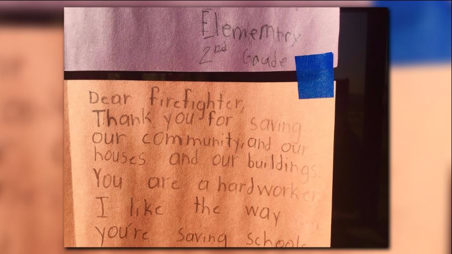 Kid's ‘Dear Firefighter' Letter Says It All About Wildfires In NC ...