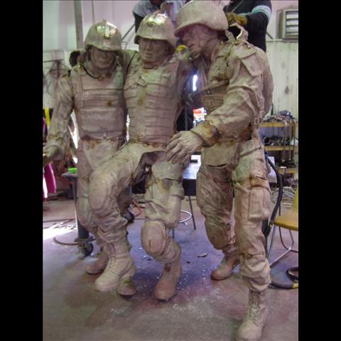 Camp Lejeune Getting Wounded Warrior Sculpture | wfmynews2.com