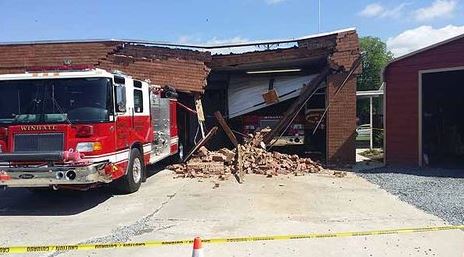 Wingate Fire Station Partially Collapses | wfmynews2.com