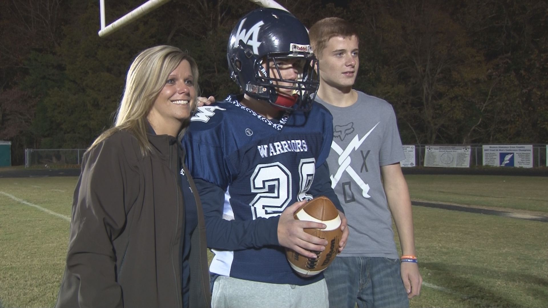 Burlington Boy Goes From Hospital Bed To Football Field | wfmynews2.com