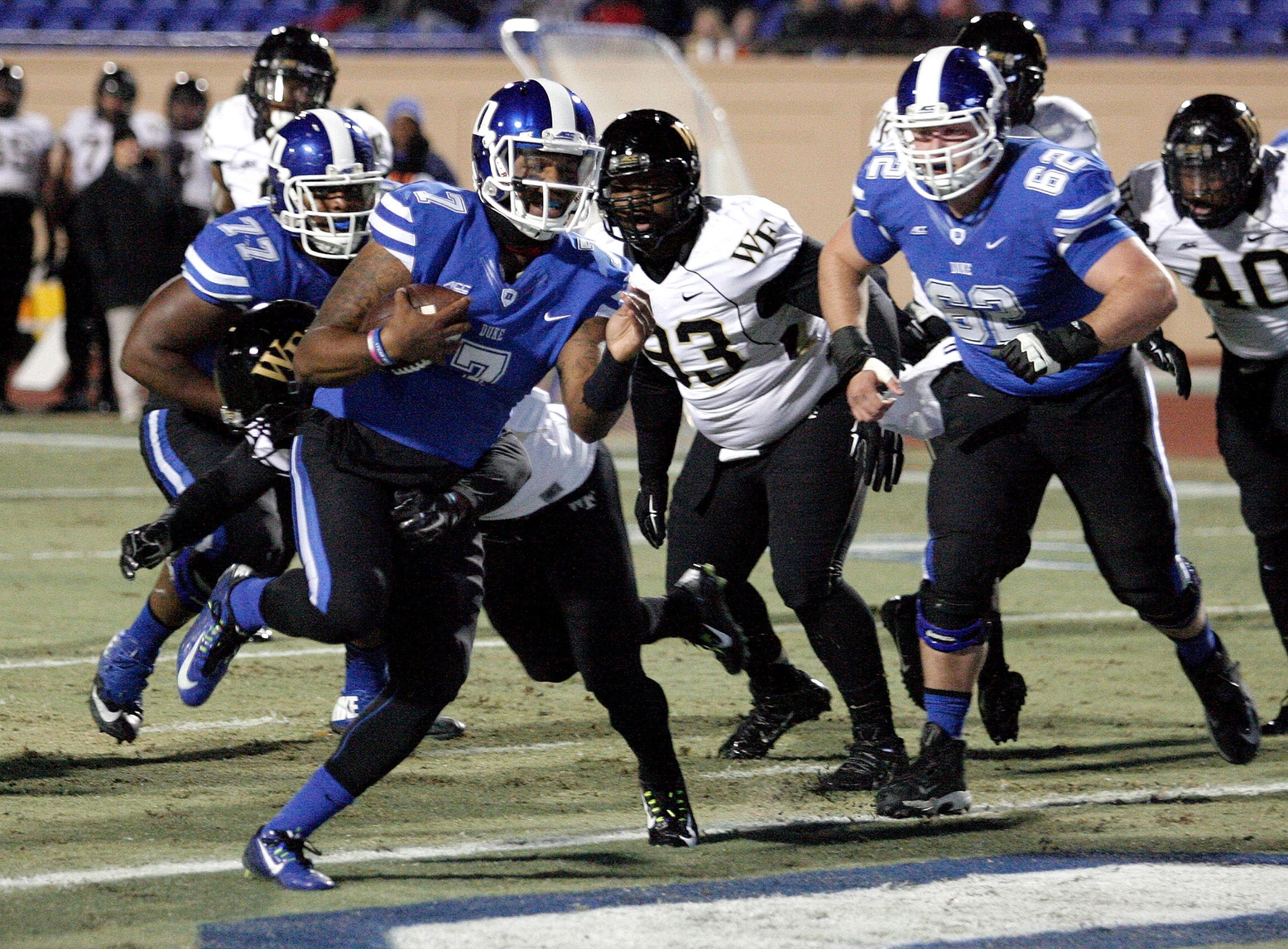 Anthony Boone Lead Duke To Beat Wake Forest 41-21 | wfmynews2.com