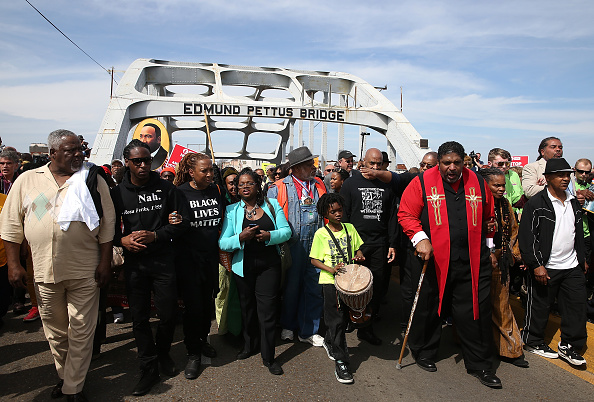 Thousands Pack Selma Bridge For 50th Anniversary Of Historic March ...