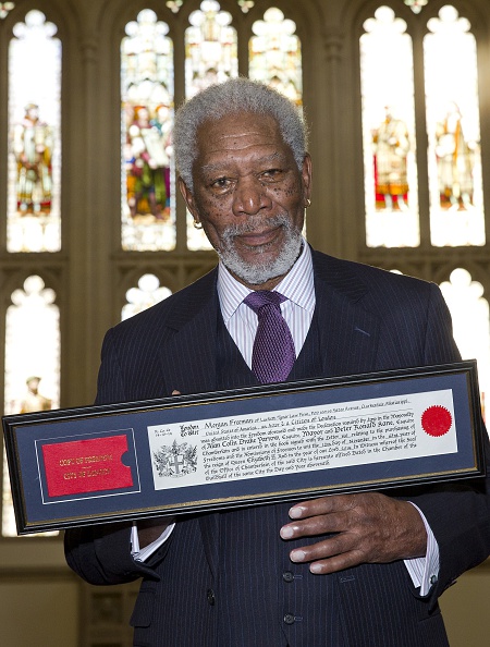 City Of London Awards Morgan Freeman The Freedom Of The City Award ...