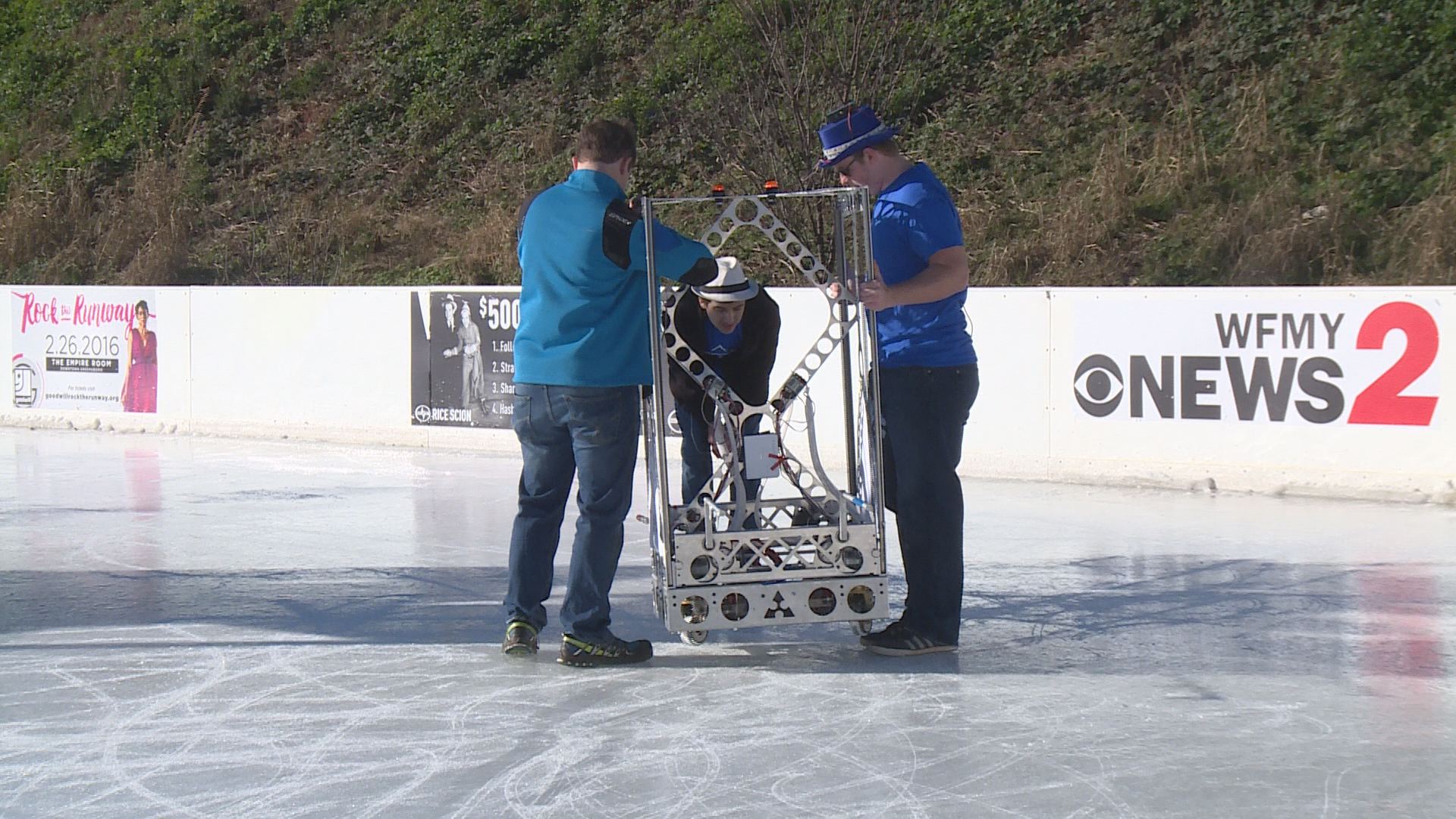 Students Show Off Ice-Skating Robot At WFMY News 2 Winterfest ...