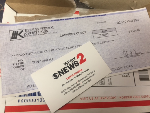 How You Know A Check Is Fake | WFMYNEWS2.com