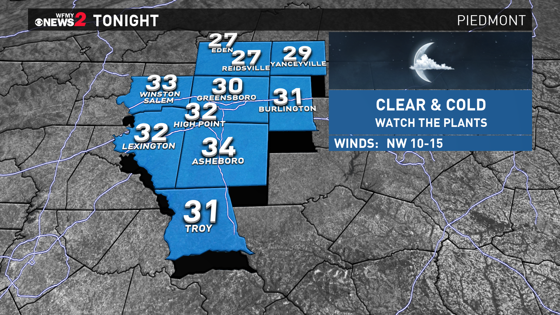 Cold Night Ahead; Plan On a Freeze Thursday Morning | wfmynews2.com