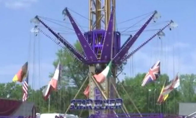 NC Carnival Riders Stranded 100 Feet in Air After Ride Gets Stuck ...