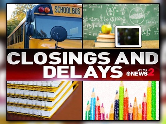 LIST | Closings And Delays For Thursday, Jan. 18 | wfmynews2.com